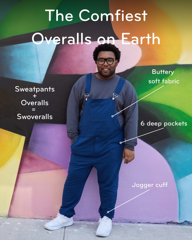 Navy Overalls for Adults | Swoveralls